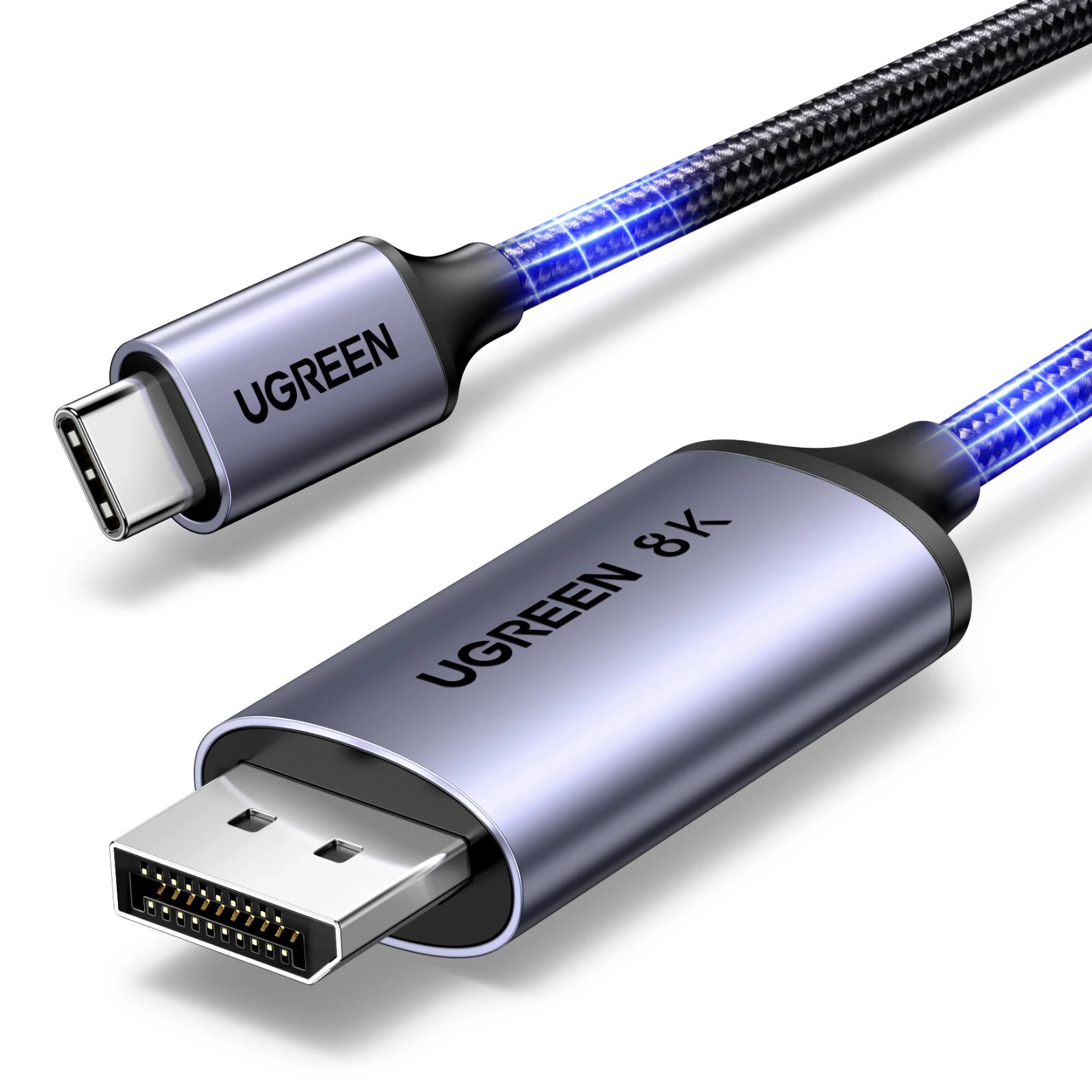 UGREEN USB C - DisplayPort 8K кабель, 2 м