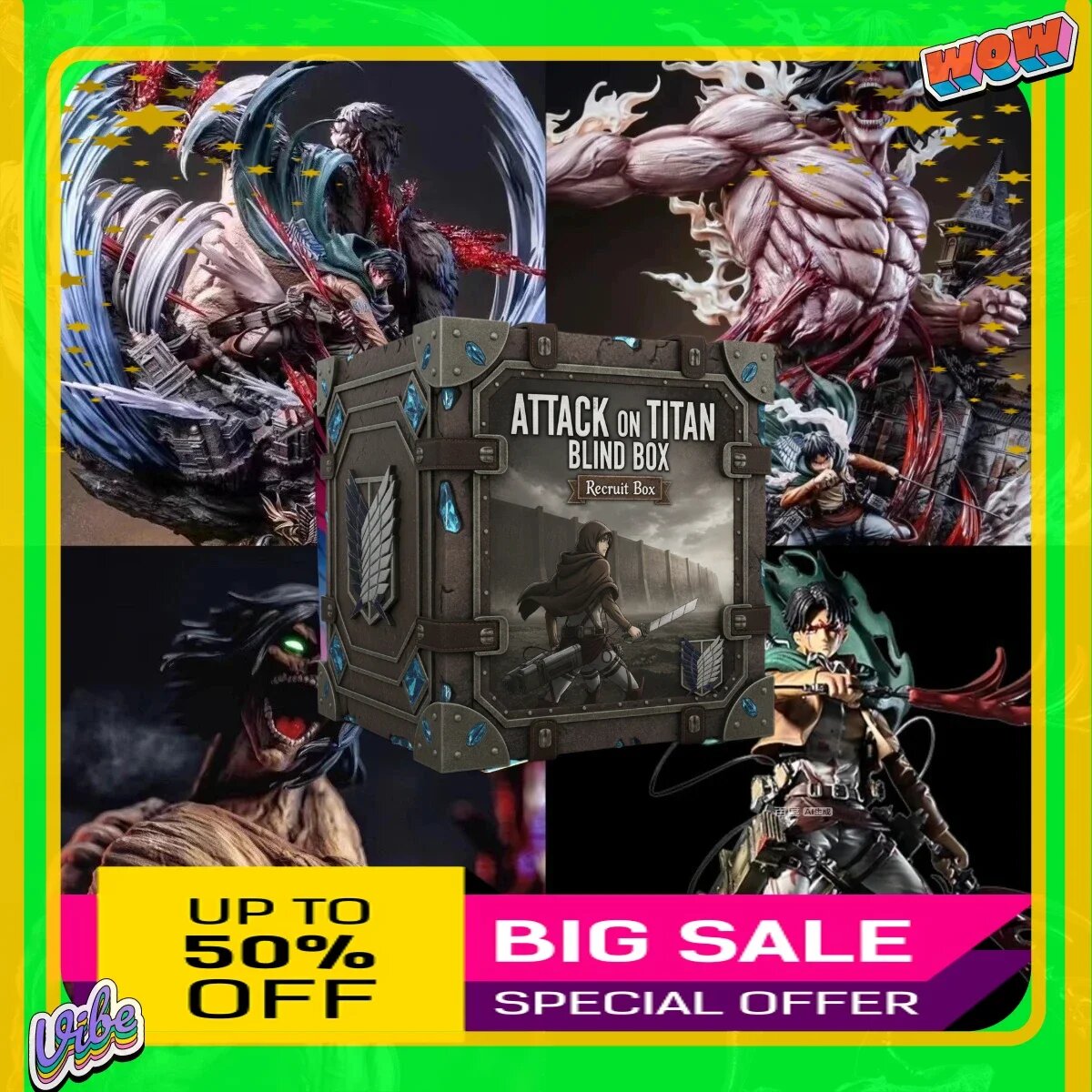 Attack on Titan Blind Box, 10-20см, Medium box — фото 1