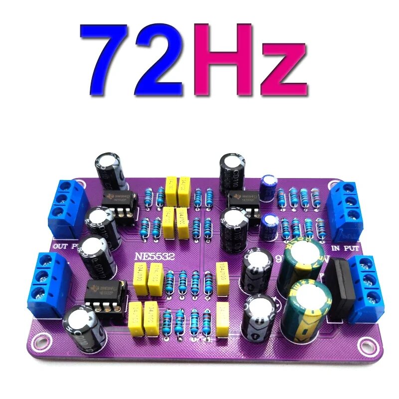 Активный кроссовер Creadvent NE5532 2-х полосный, 72Hz