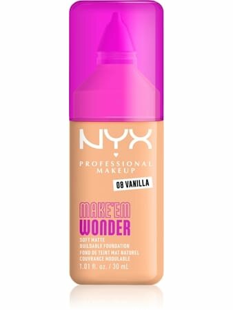 Тональный крем NYX Professional Makeup Make Em Wonder, оттенок 08 ваниль, 30 мл