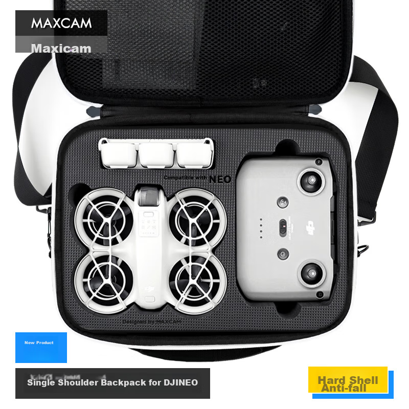 MAXCAM DJI NEO Универсальный чехол для дрона с жестким корпусом против ударов и воды Цвет：Подходит для комплекта