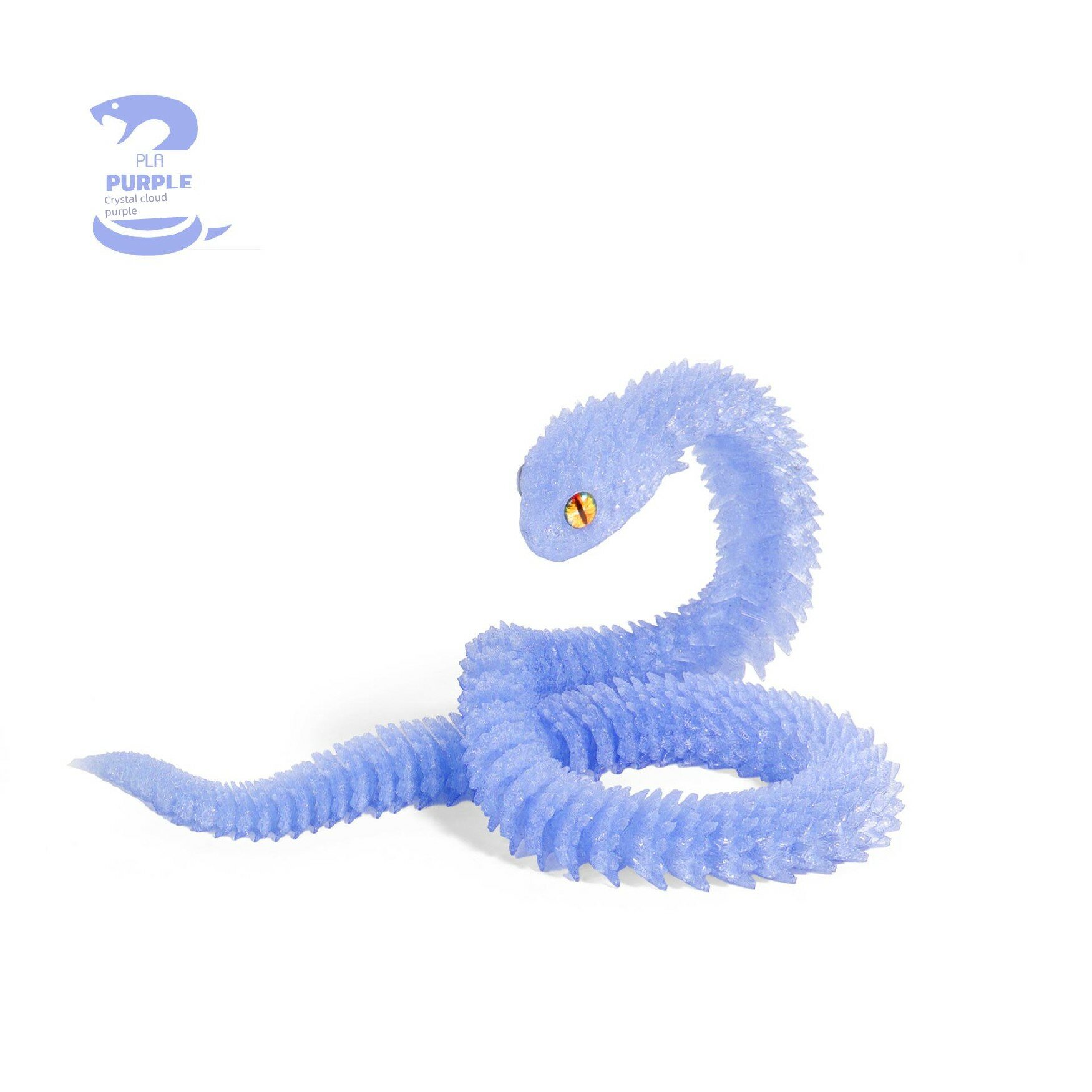 Супер-змея Viper: 3D-печатная фигурка змеи, набор с яйцом, шарнирная модель животного, имитация, детский подарок. [30