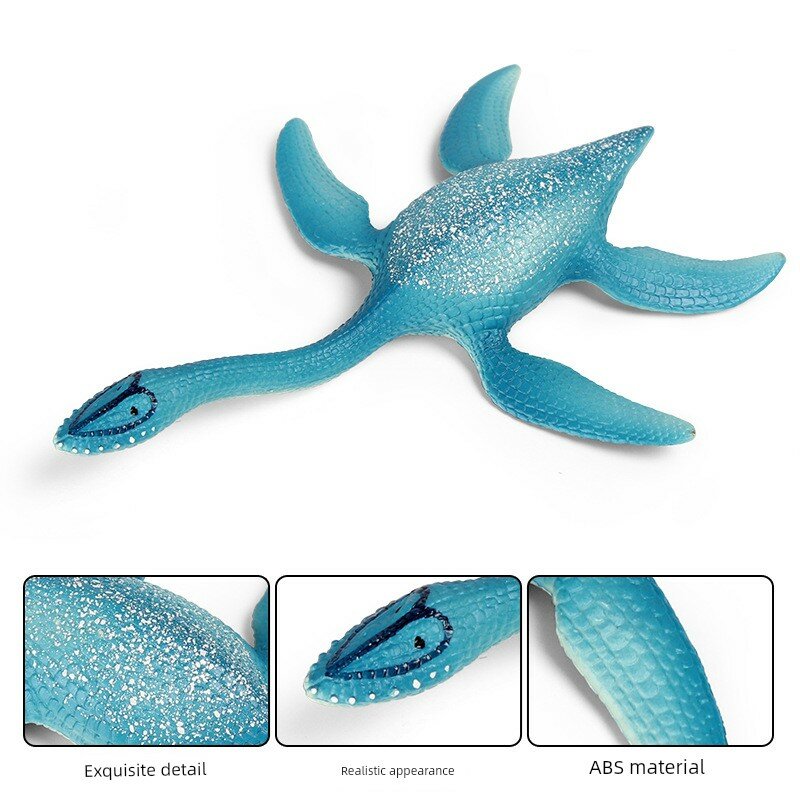 Детская негабаритная игрушка Mosasaurus Neptune Dragon Snake Neck Dragon Dinosaur, мягкий клей, имитация животного,