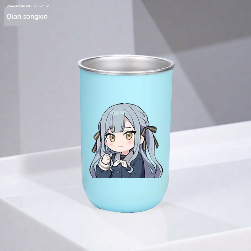 Кружка для зубной щетки из нержавеющей стали с аниме-темой Bang Dream! Ave Mujica Fuchikawa Shoko, 1 шт, синий цвет
