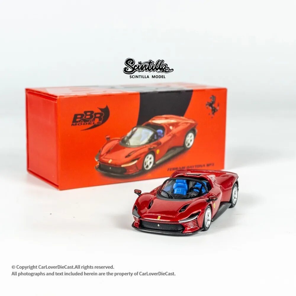 Машинка BBR Models 1/64 Ferrari 296 GTB Rosso Imola Alloy Car Model Collection Gift