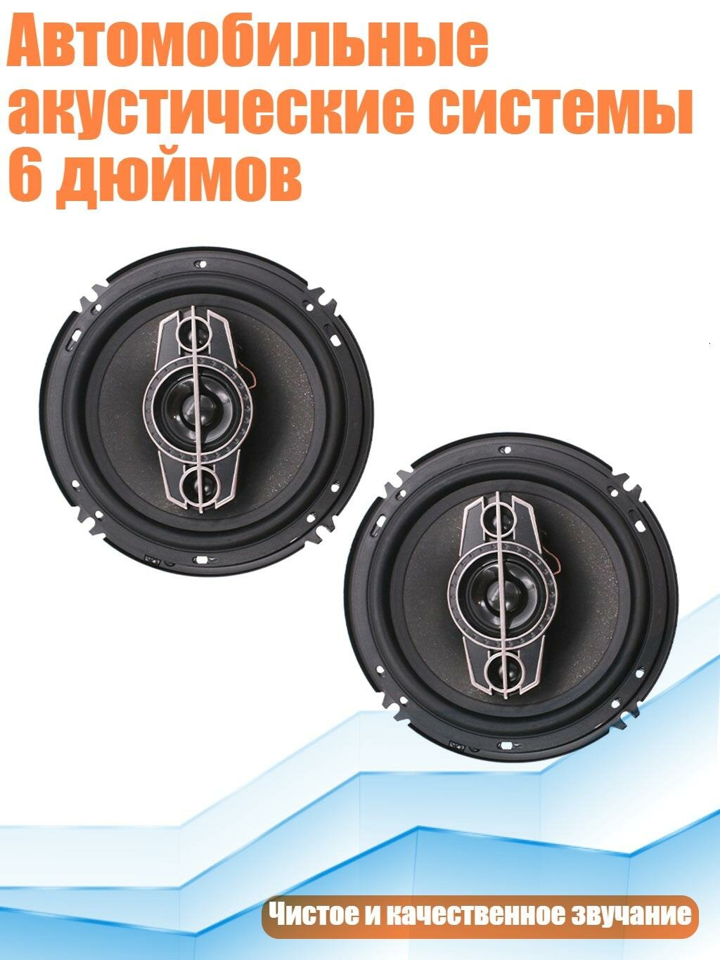Автомобильные акустические системы 6 дюймов