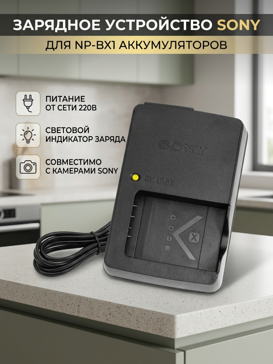 Зарядное устройство BC-CSX / BC-CSXB для аккумулятора Сони NP-BX1