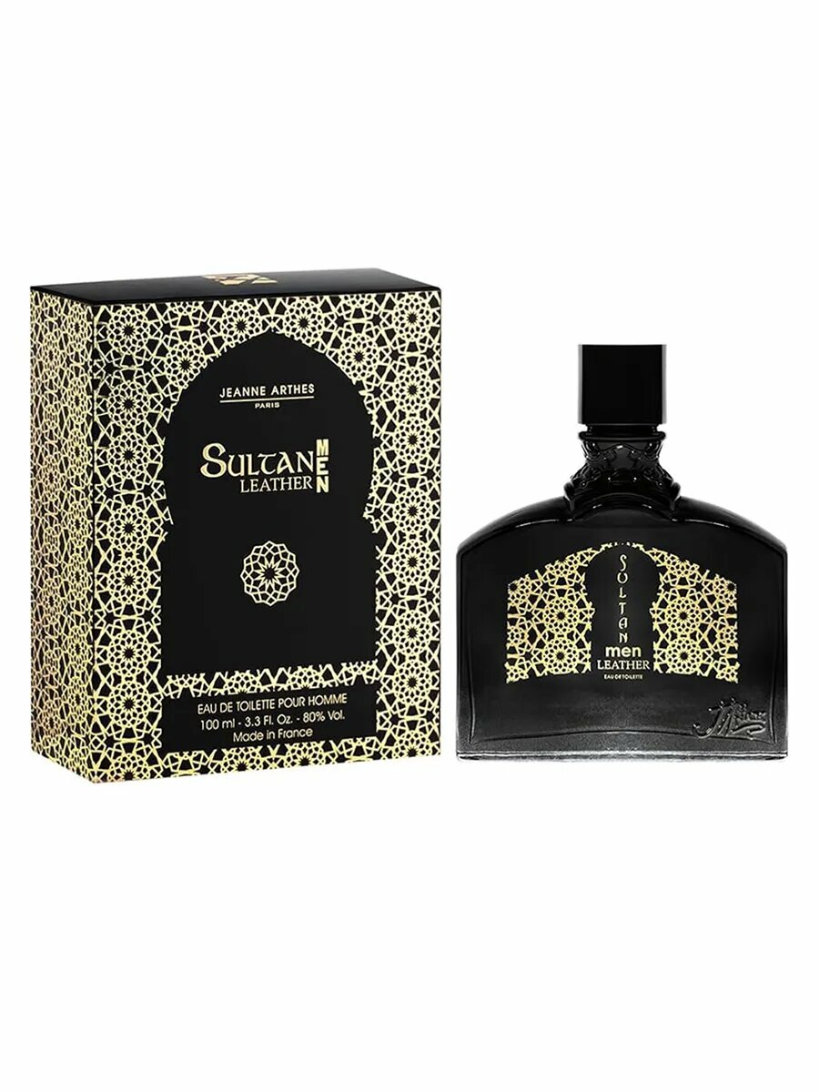 Туалетная вода Jeanne Arthes "Sultan Men Leather", мужская, 100 мл, спрей