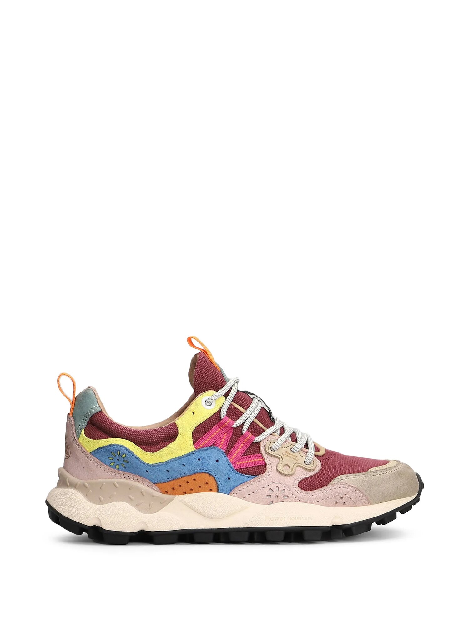Кроссовки Panelled suede-trim sneakers