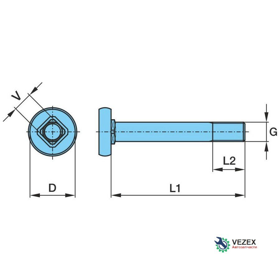 BPW 0334014200 болт полурессоры ! (м) M24x170 \BPW