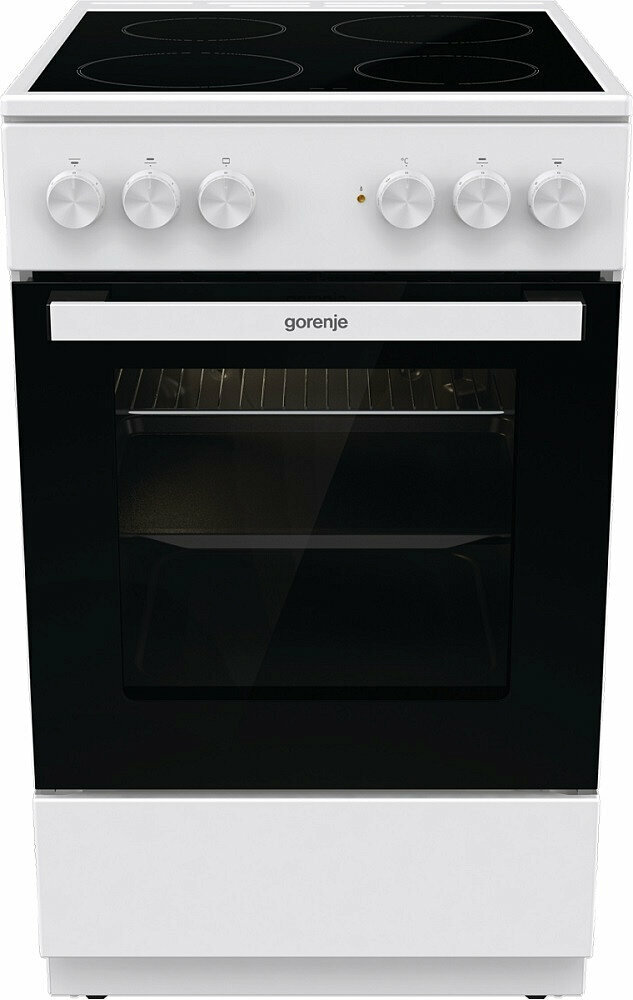 Варочная панель Gorenje GEC5A12WG-B, стеклокерамика, электрическая, 50 см