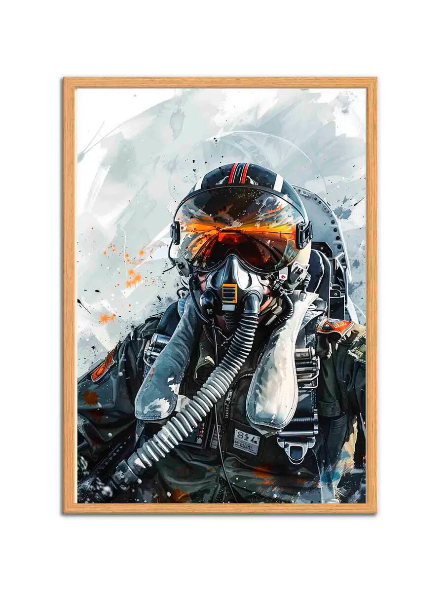 Пилот-птица-сокол 3, Плакат 30x42см