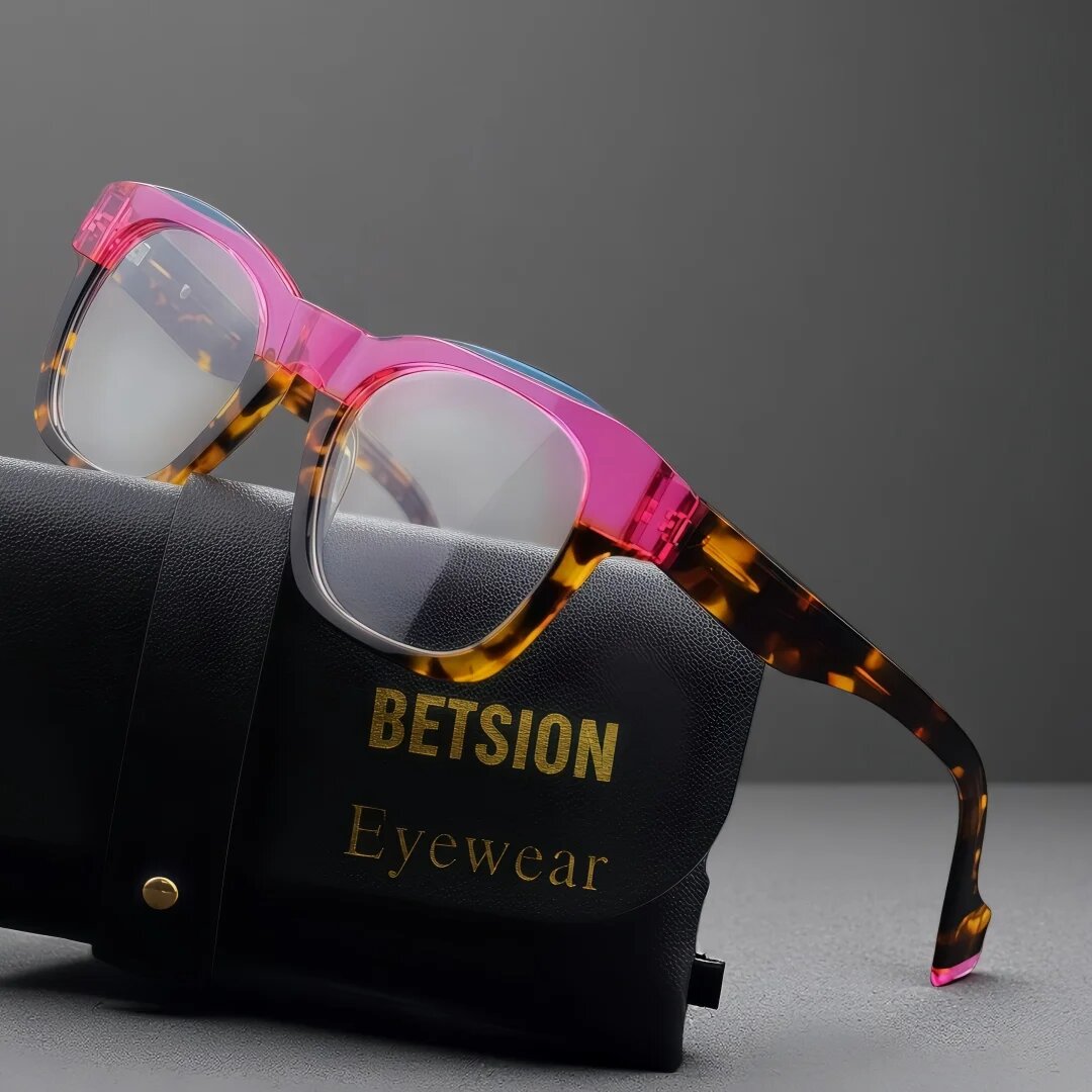 Очки для чтения BETSION Pink-c3 +150, квадратные