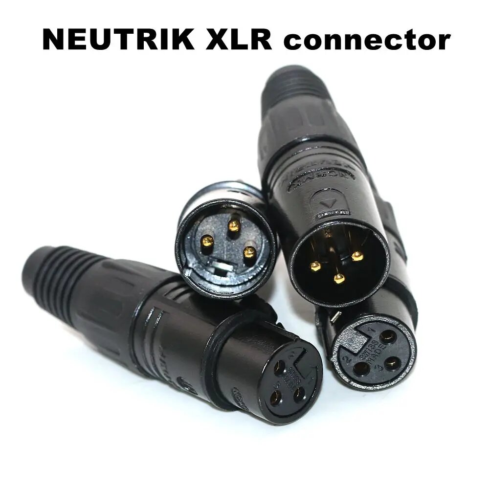 Разъемы XLR NEUTRIK NC3FX/NC3MX, 10 шт (5 male/5 female)