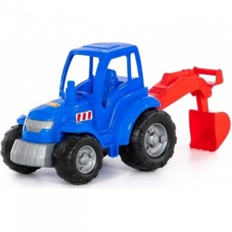 Трактор "Чемпион" (синий) с лопатой (в сеточке)