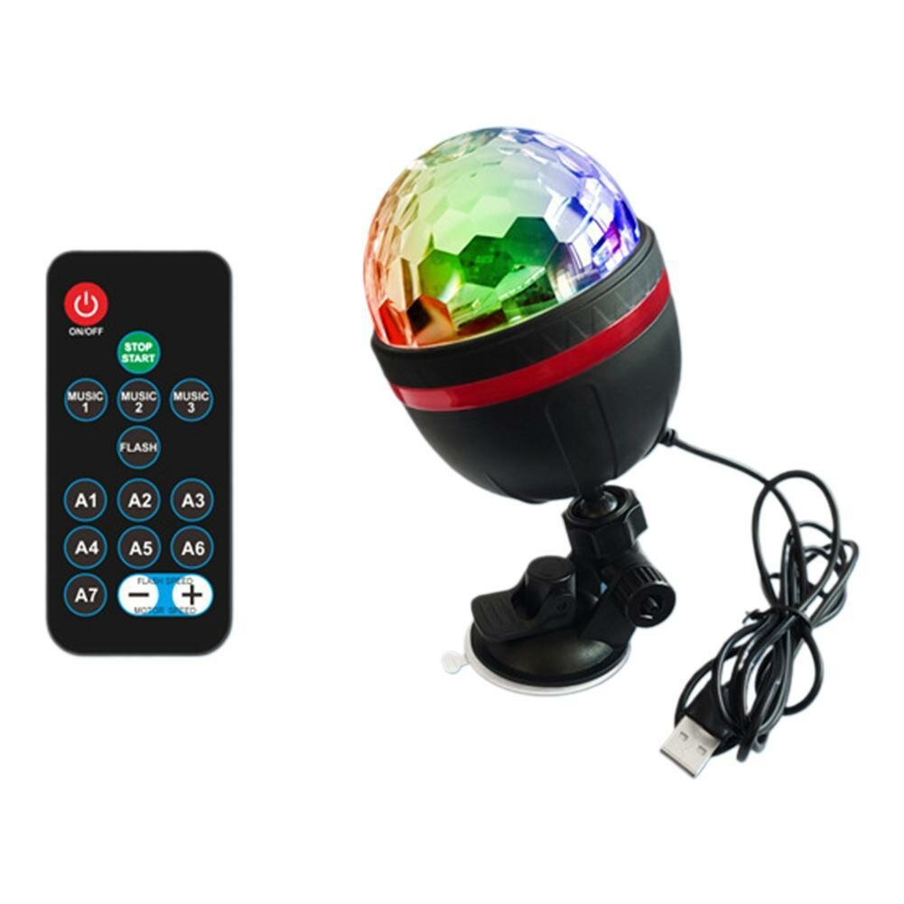 Светодиодный LED диско шар. Светомузыка для дома