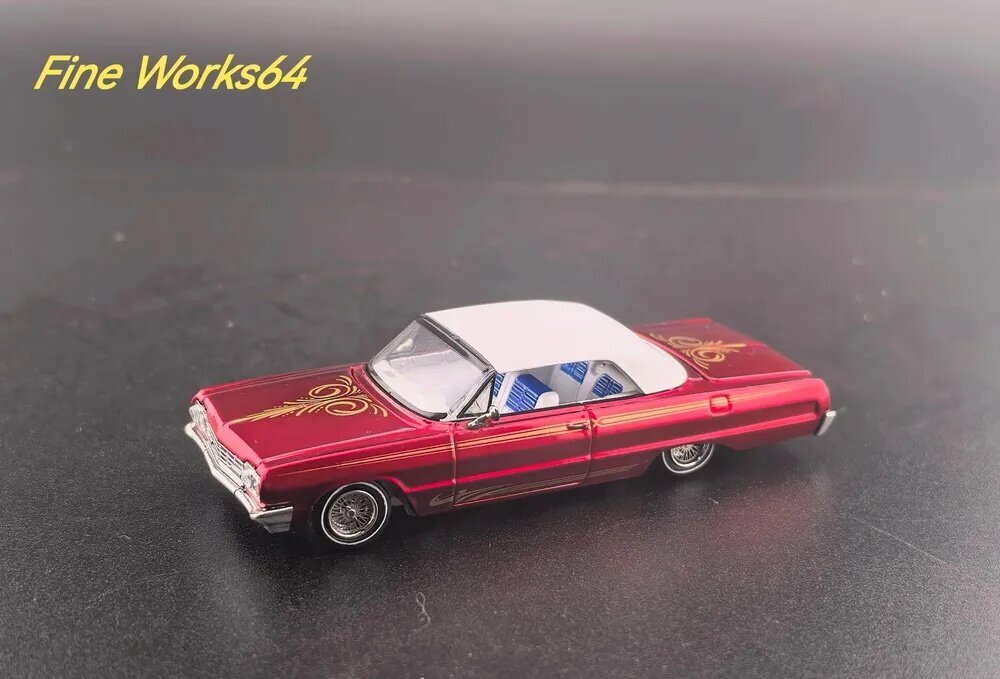 Модель автомобиля Fine Works FW 1:64 Chevrolet Impala West Coast Hopper