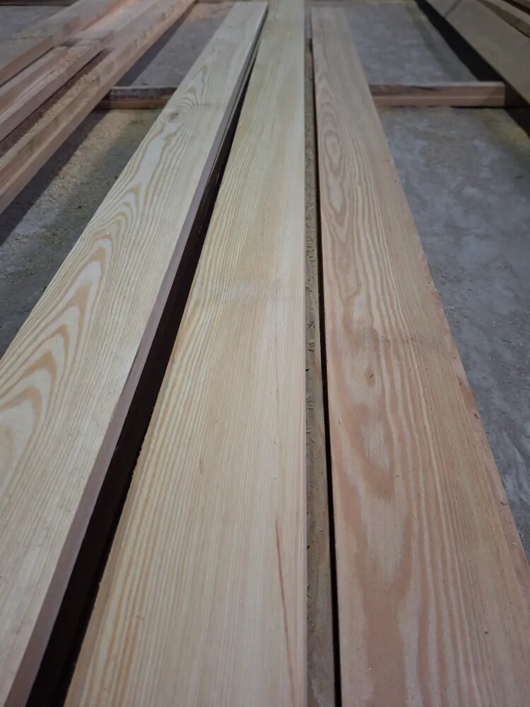 Заготовка из лиственницы 100мм*25мм* 1950 мм сорт 0-2 (4 штуки в упаковке)