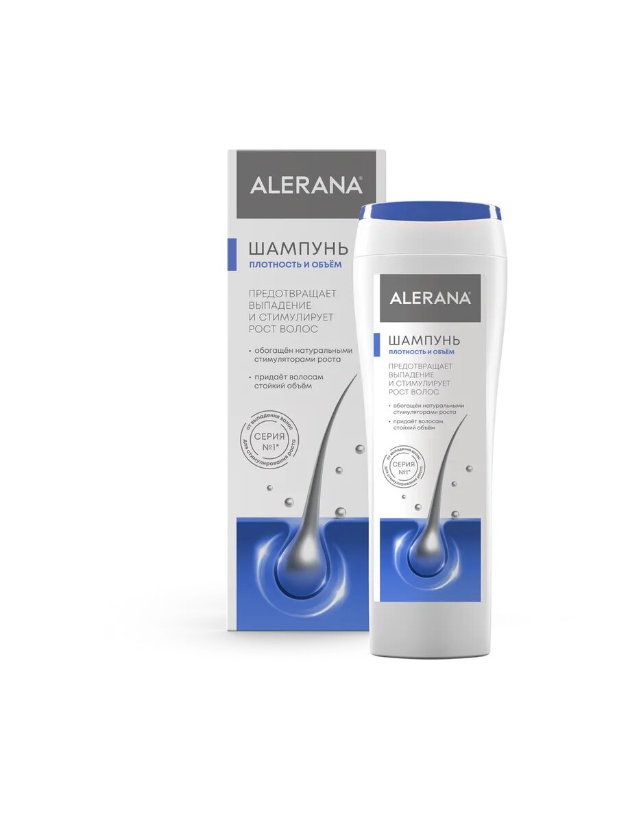 Алерана шампунь Плотность и объем, шампунь, 250 мл, 1шт.