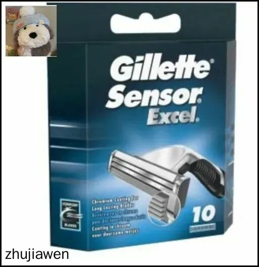 Сменные кассеты для бритья Sensor Excel, 10 шт, подходит для всех бритв линейки Sensor