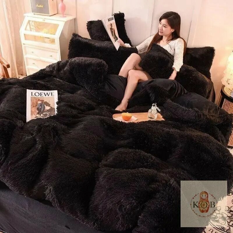 Комплект постельного белья, Бархат, Семейный, наволочки 50x70