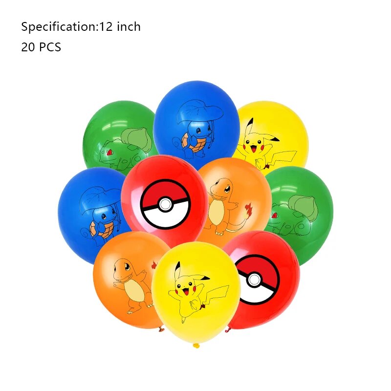 Шарики Pokemon 12 дюймов, 20 шт.