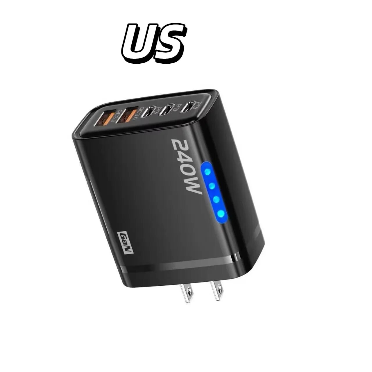 240W GaN зарядка 5 в 1 Black US