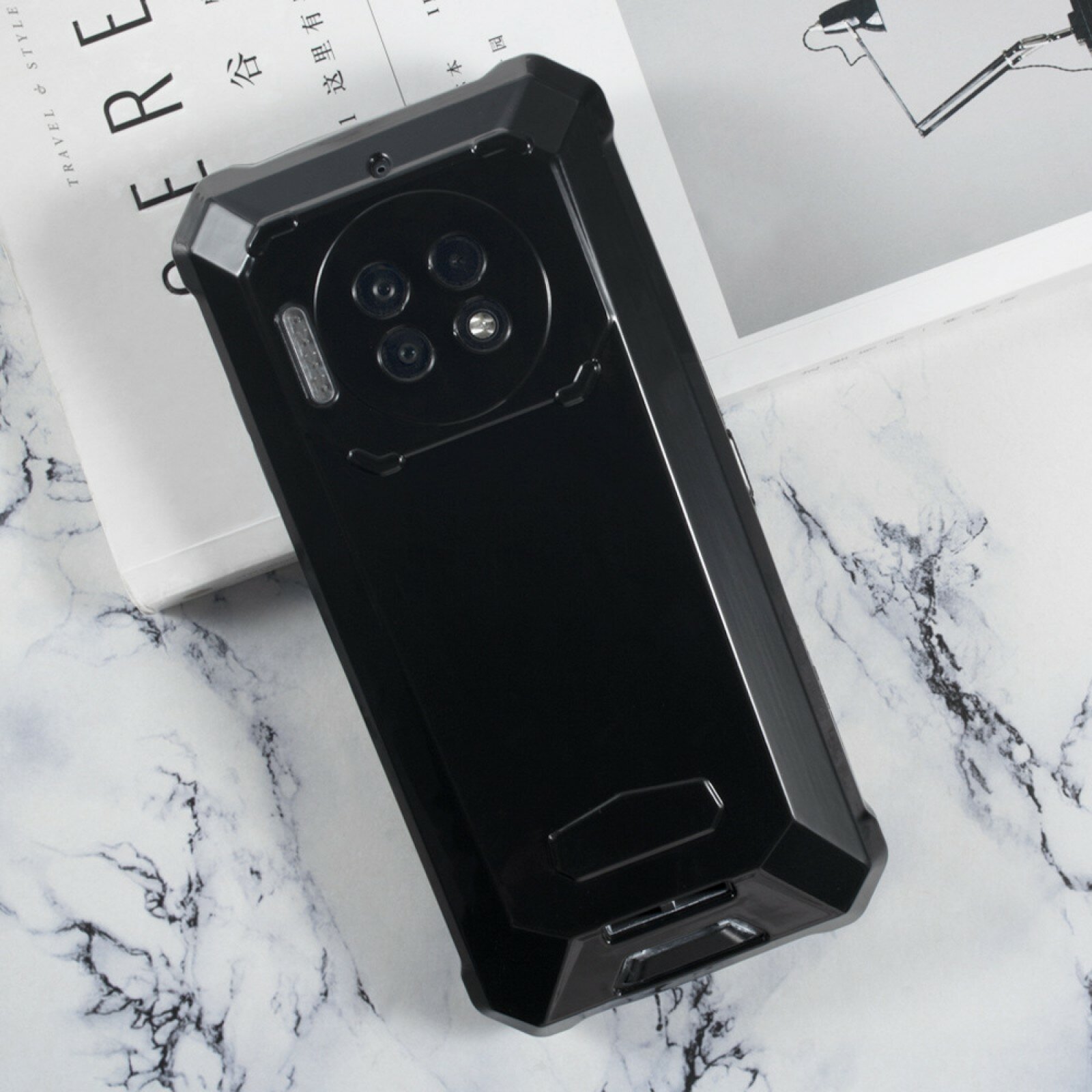 Чехол MyPads Tocco для Oukitel WP19 с усиленной защитой углов, бампер черный