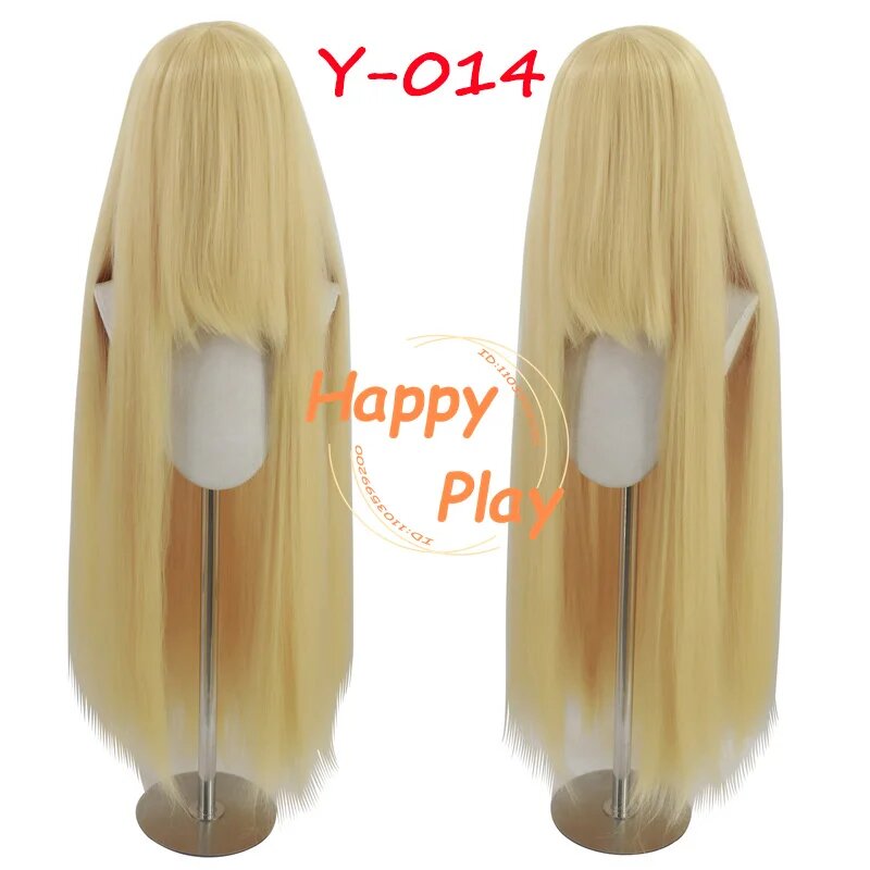 Синтетический парик для косплея желтый 100 см 100cm Yellow-014