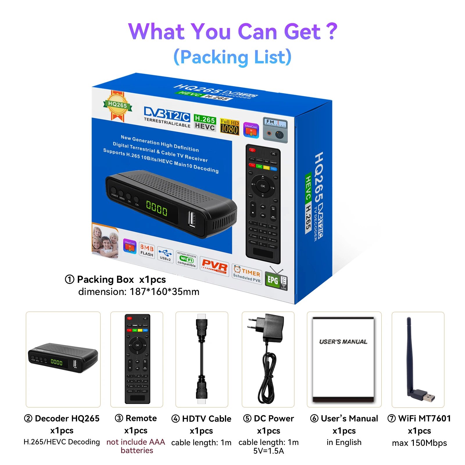 BEESHI HQ265 Спутниковый ресивер With Wifi