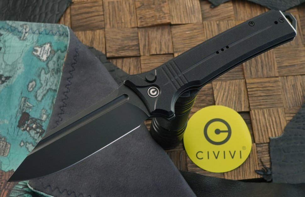 Складной нож Civivi Neurohaptic, сталь Nitro-V, BW, рукоять черный G-10