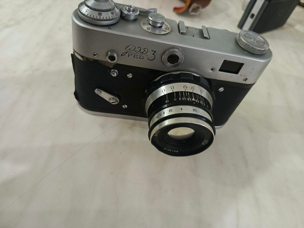 Фотоаппарат Фэд 3 + Индустар-61 (СССР, 1987)