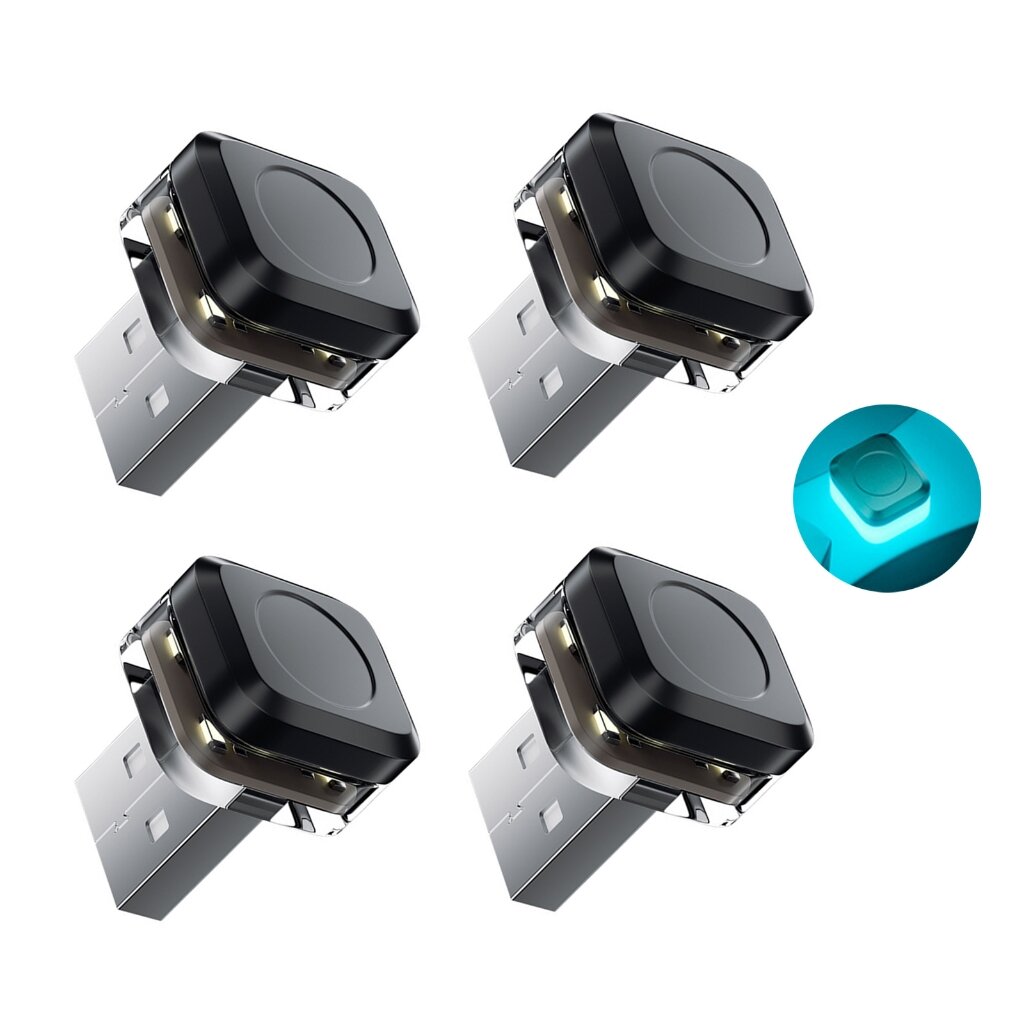 Энергоэффективная светодиодная подсветка для транспортных средств, Многоцветная лампа с питанием от USB