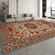 Ковер 230x160 см Классический ковер из бархата для гостиной и спальни, коричневы...