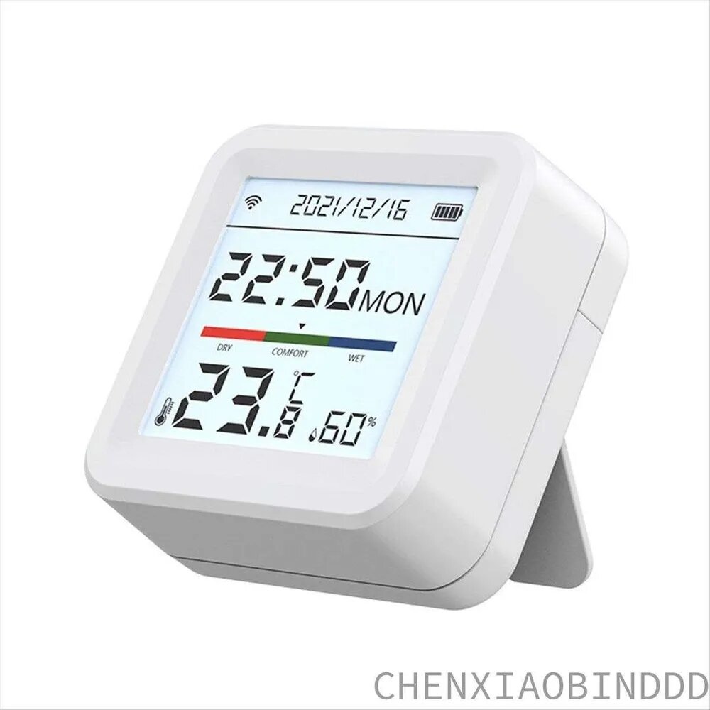 Tuya WiFi Датчик Температуры И Влажности Smart Life Гигрометр С Подсветкой