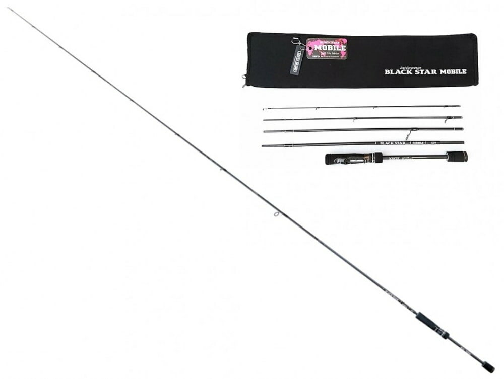 Спиннинг Xesta Black Star 2nd Generation Mobile S74 Multi Tripper (Длина 224 см, тест 0,4-15 гр.)
