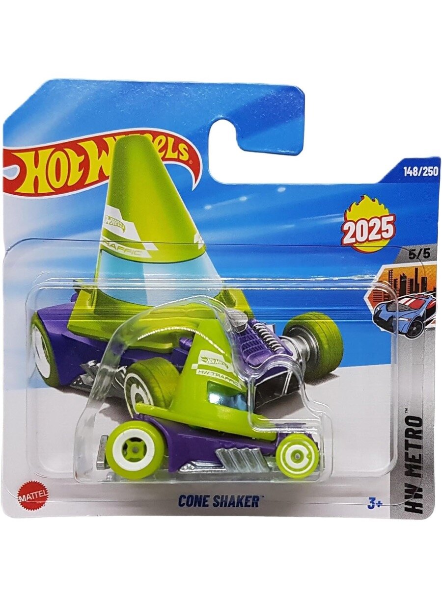 JBB62 Hot Wheels машинка металлическая игрушка коллекционная масштабная модель Cone Shaker кейс 2025