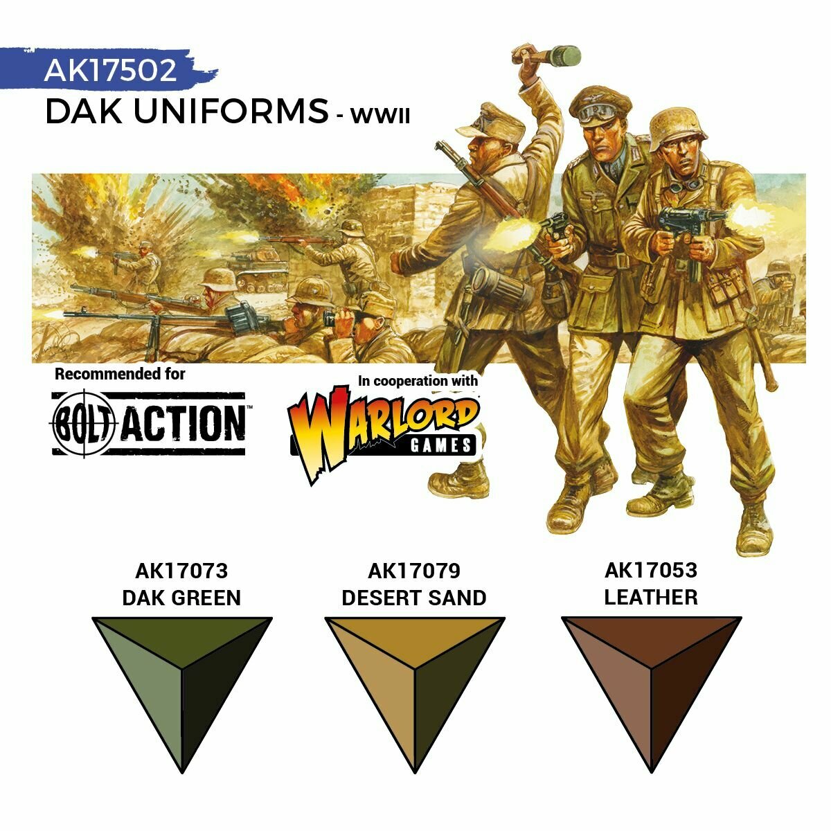 Набор акриловых красок AK Interactive - QUICK GEN Set - DAK Uniforms — фото 1