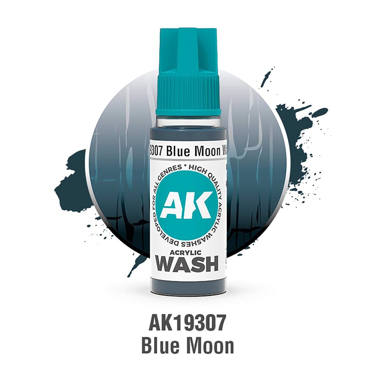 Акриловая краска AK Interactive - Blue Moon Wash (18мл)