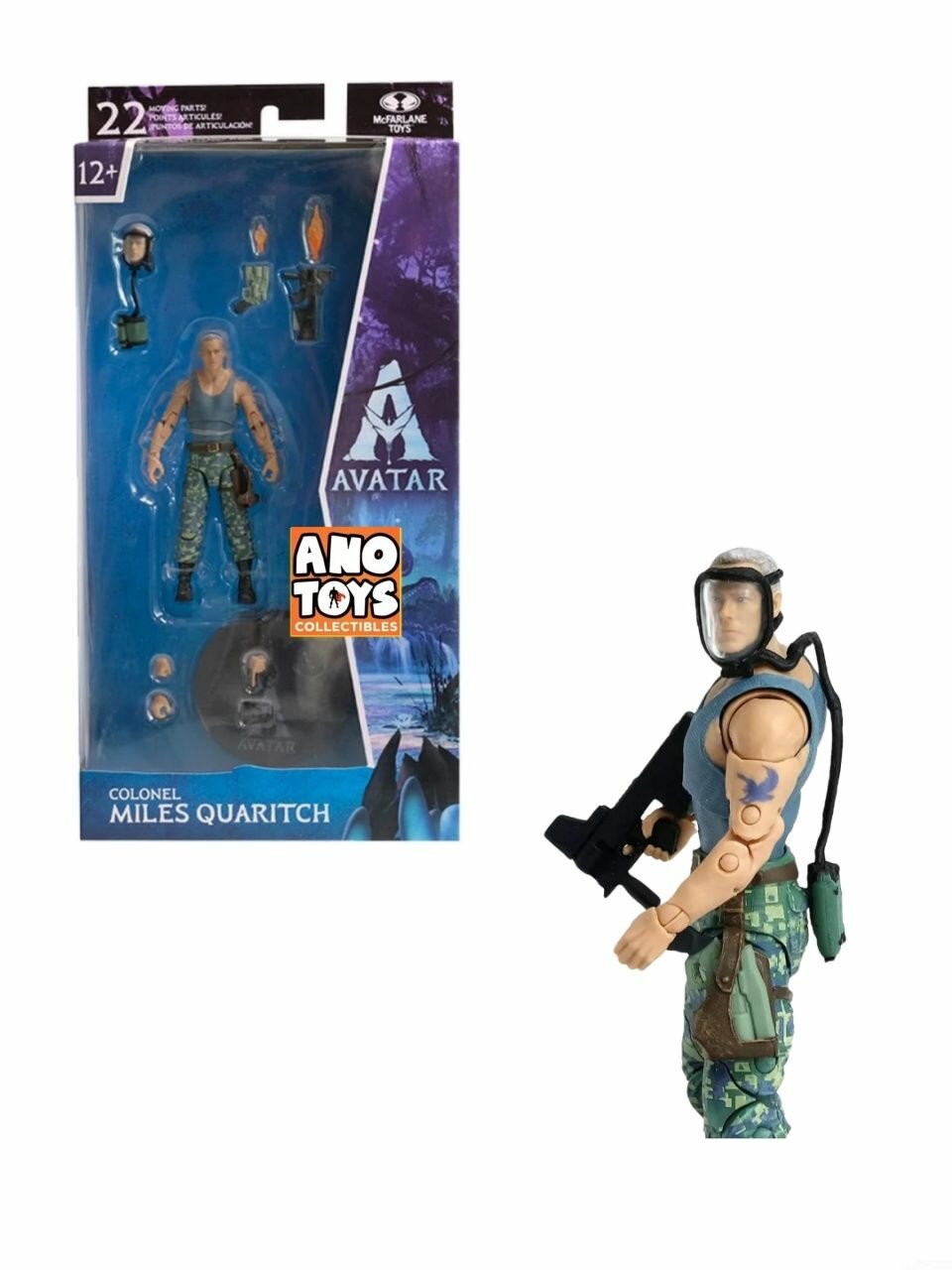 Фигурки MCFARLANE; Avatar Colonel Miles Quaritch 4,25 дюйма Фигура с аксессуарами