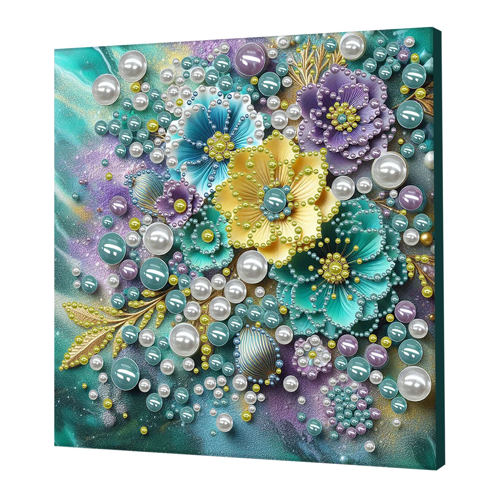 Жемчужная картина "Blue Flowers" 30x40 см