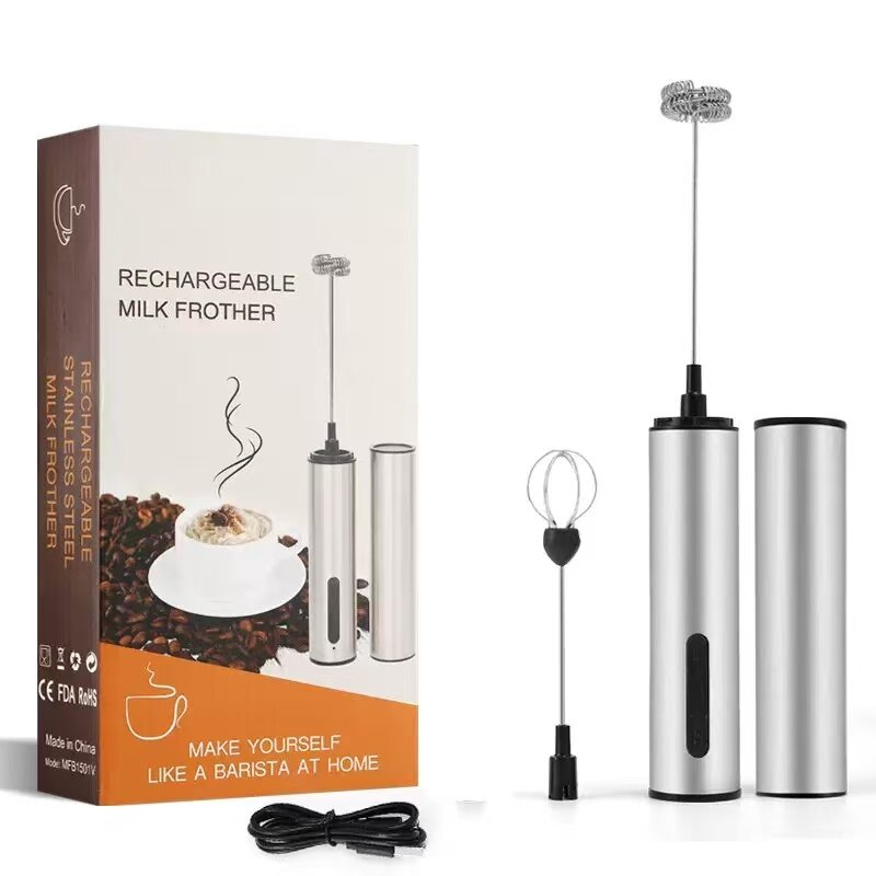 Вспениватель молока, ручной вспениватель кофе, электрический венчик