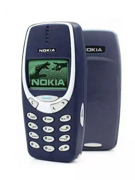 Nokia 3310 голубой мобильный телефон 2G с камерой, слотом для карты памяти, пластиковым корпусом и FM-радио