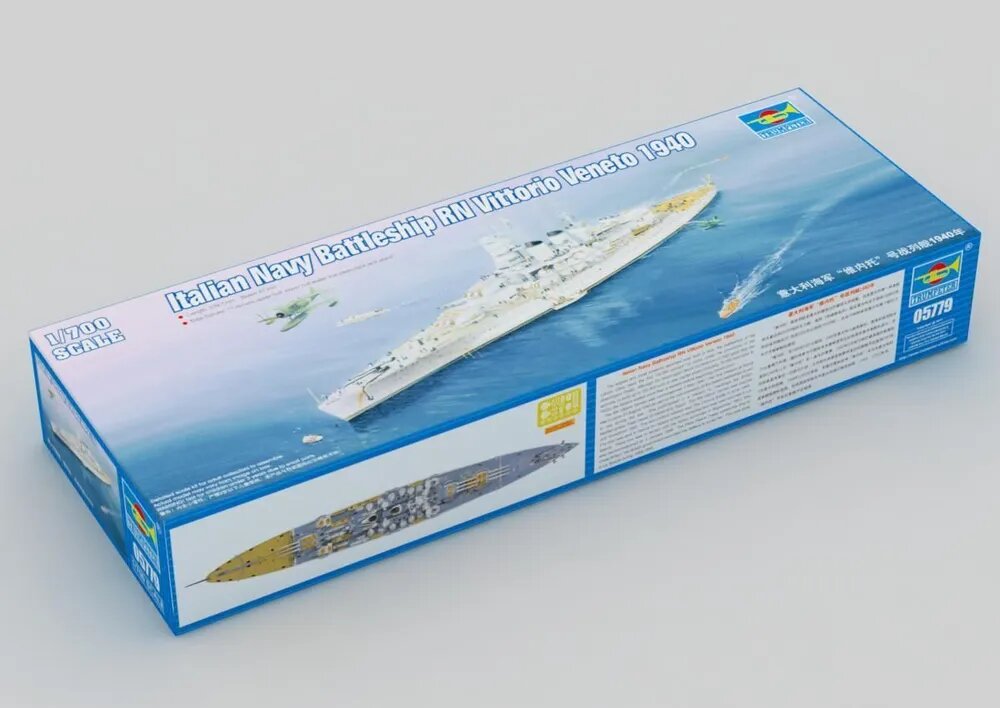 Trumpeter 1/700 05779 Итальянский линкор RN Vittorio Veneto 1940 сборная модель корабля