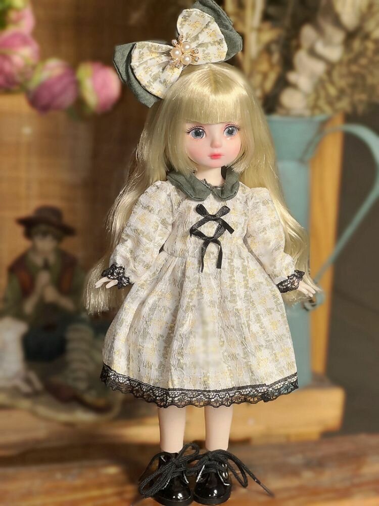 Укла Лори 30Cm, 6 часов Bhd полный набор, 20 суставов, макияж