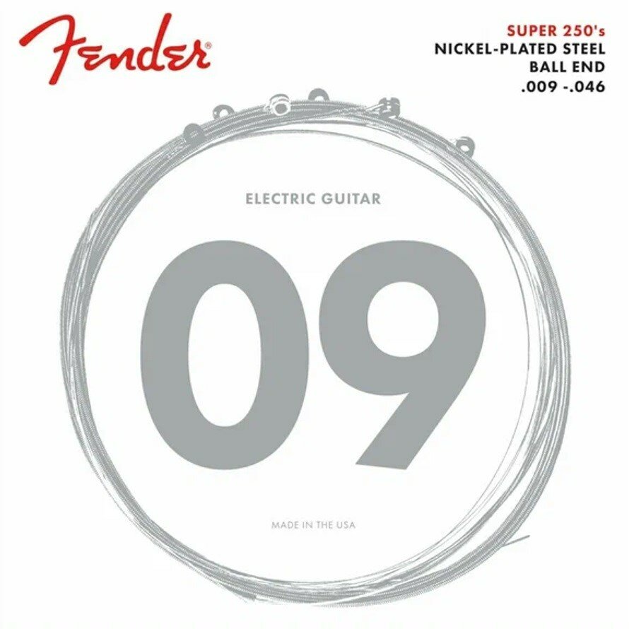 Струны для электрогитары FENDER STRINGS 250LR NPS BALL 9-46