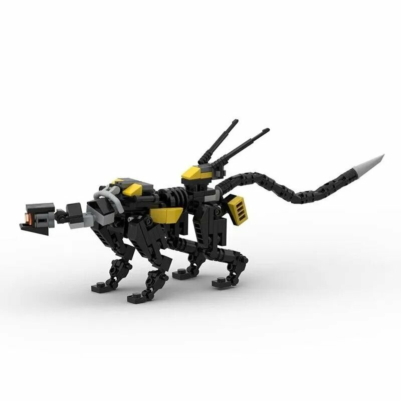 Строительные блоки MOC, совместимые с LeG0, Horizon Zero Dawn, механические монстры-трекеры, сборка строительных блоков