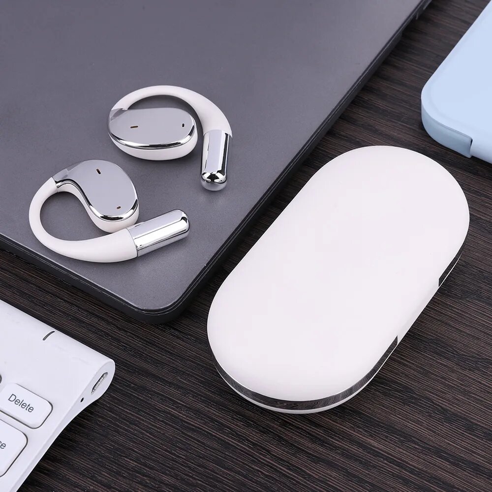 AI-переводческие наушники YYK-Q39 белые, Bluetooth 5.4, 144 языка, до 60 ч автономной работы