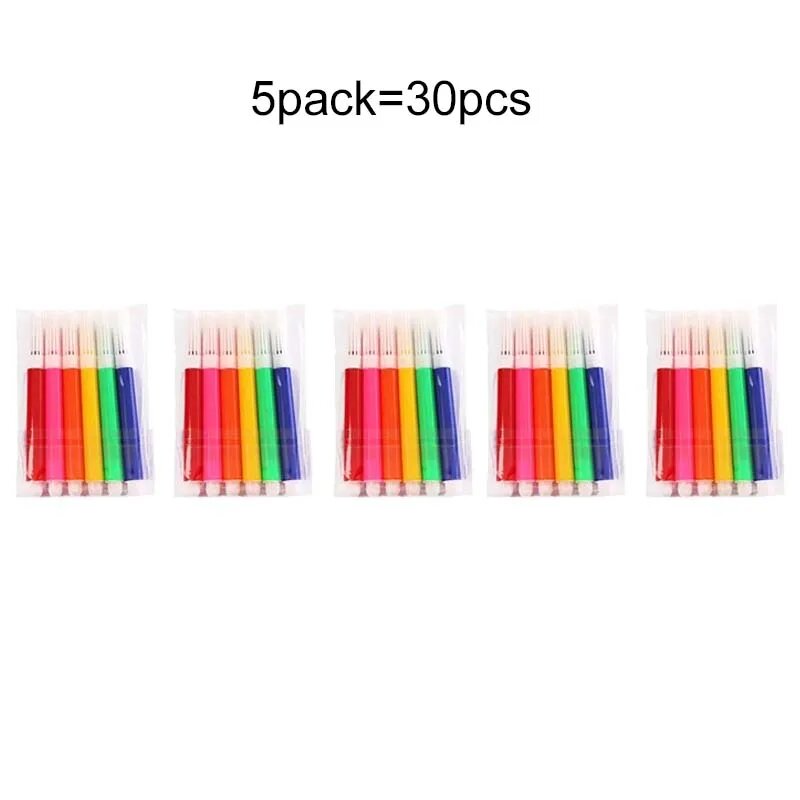 Мини-маркеры акриловые 6 цветов, 5pack