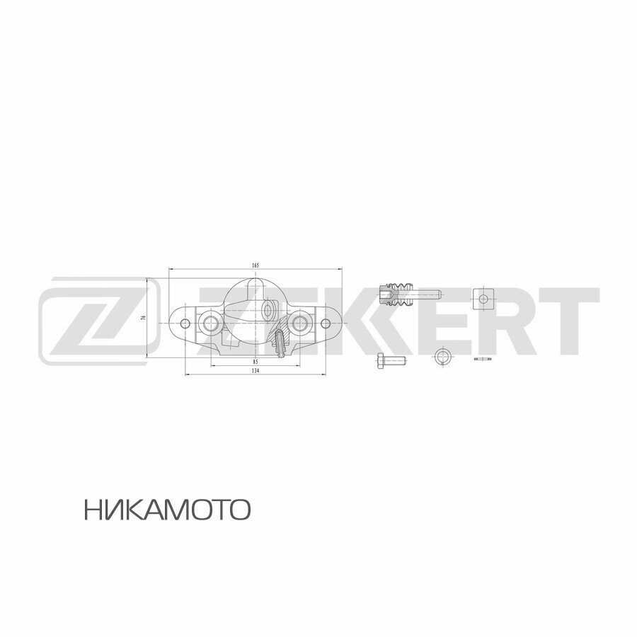ZEKKERT BS-8402 Тормозной суппорт передний левый Lada Samara (2108 2109 2113 2114) 96-